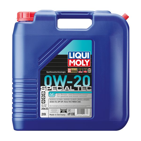 Liqui Moly Special Tec V Engine Oil 0W-20 20L 20633 — TJ Auto Parts