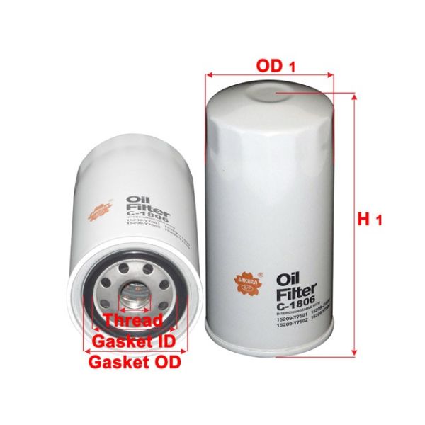 Sakura C-1806 Oil Filter — TJ Auto Parts
